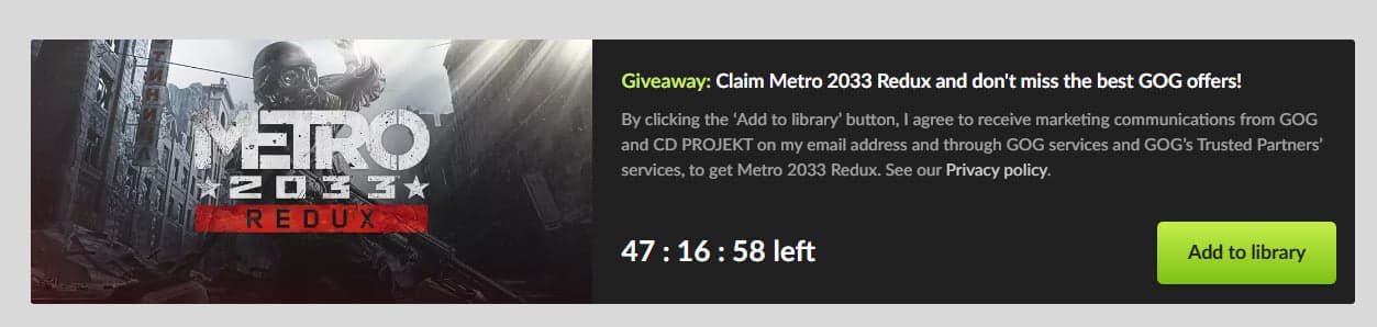 Após Steam, Metro 2033 Redux também é liberado de graça em loja sem DRM