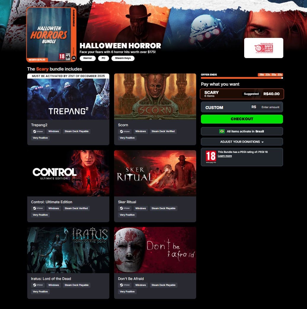 Green Man Gaming libera R$ 496,95 em jogos em novo pacote para Steam