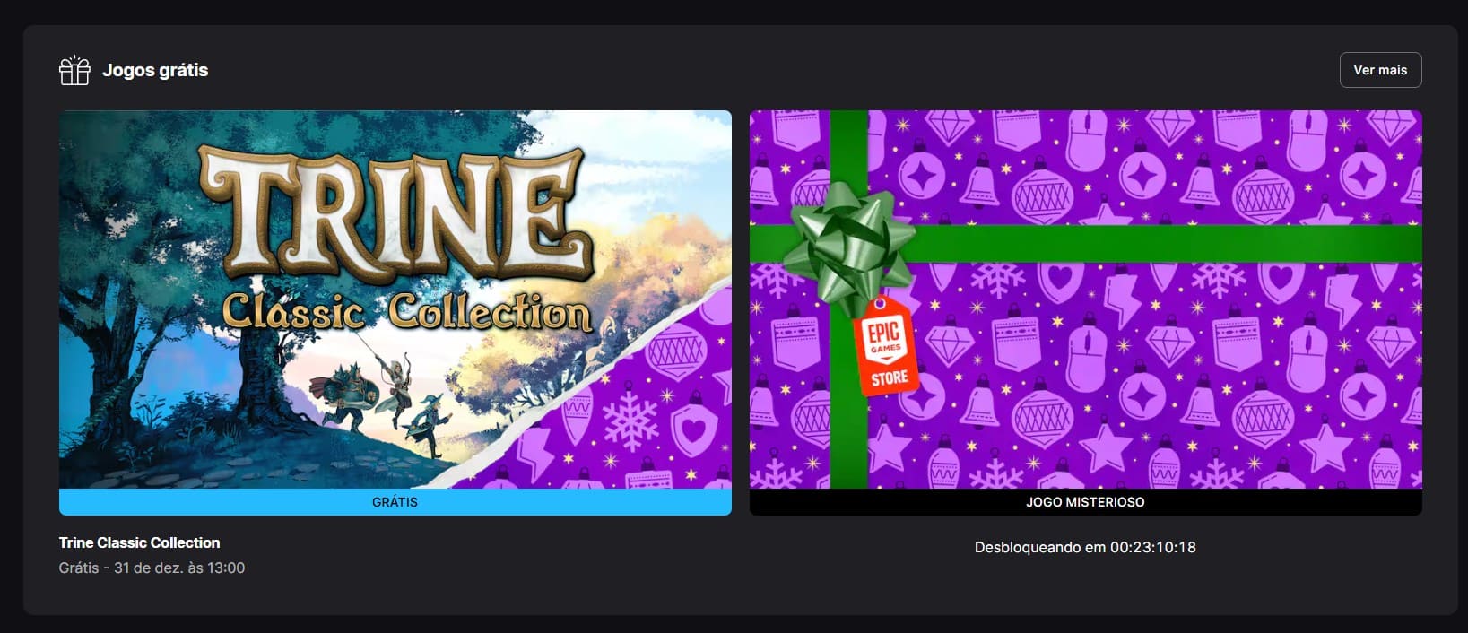 Epic Games libera 4 jogos de graça para resgate no PC