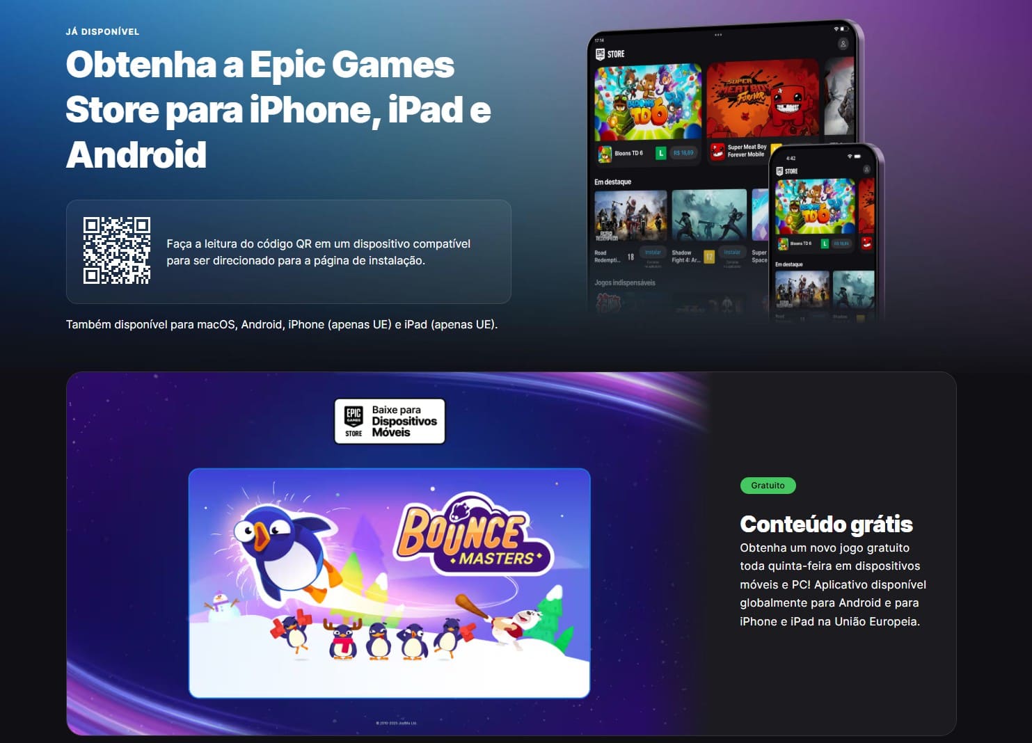 Epic Games libera jogo de graça no Mobile