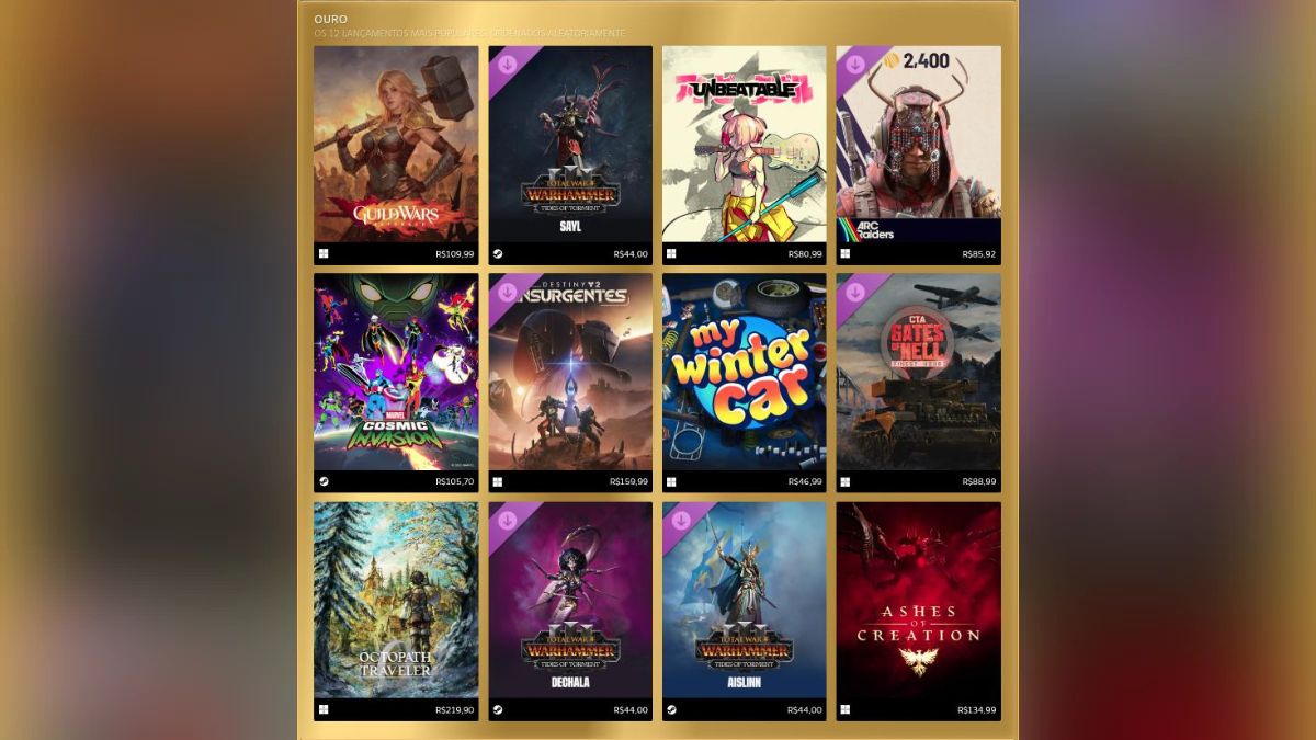 Valve revela os lançamentos mais vendidos do Steam para dezembro de 2025
