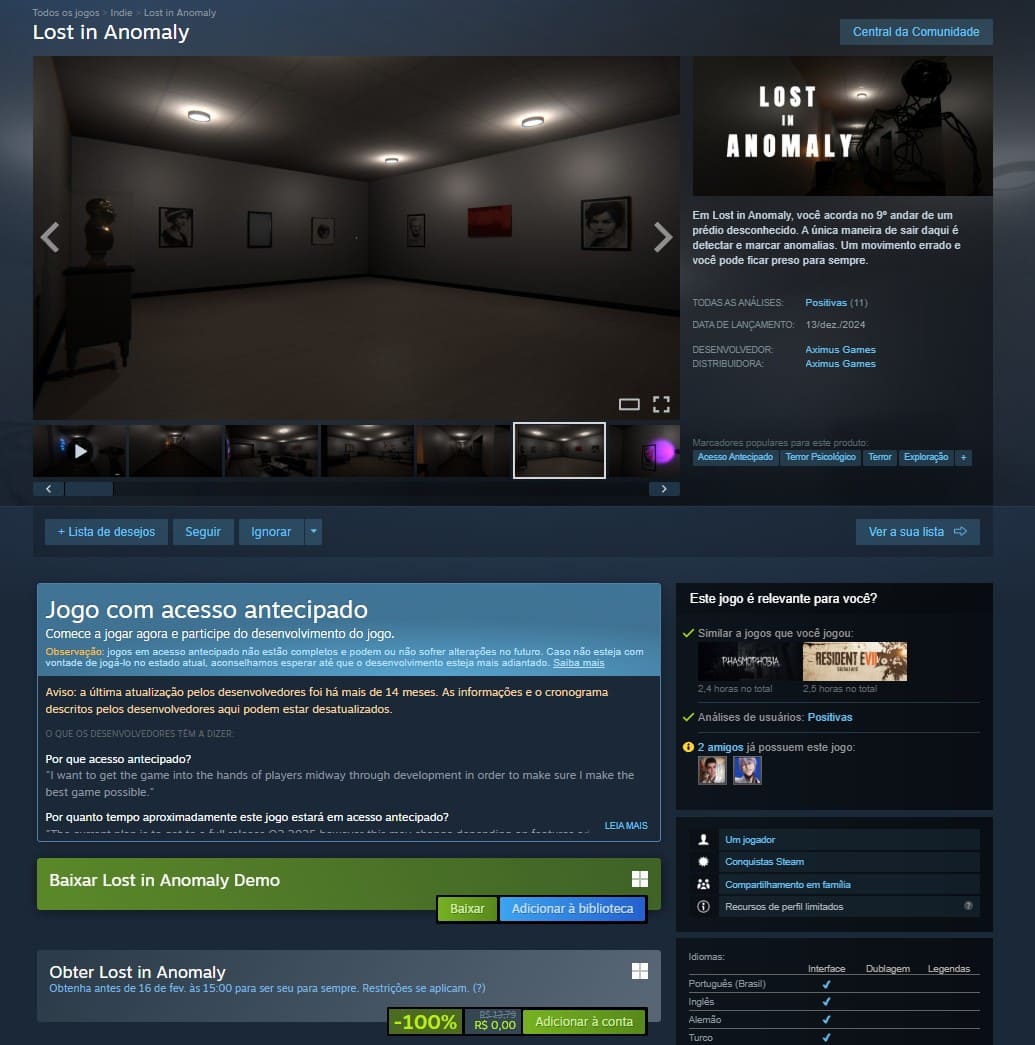 Esse jogo de R$ 13,79 está de graça no Steam e você tem 120 horas para ...