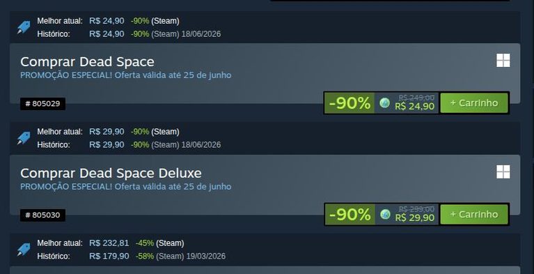Steam libera o menor preço histórico de Dead Space (Remake) para PC
