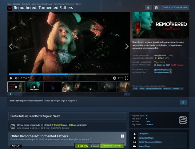 Esse jogo de R$ 37,99 está de graça no Steam e você tem 24 horas para ...